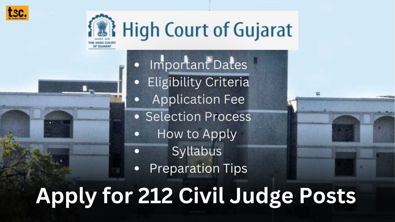 High Court of Gujarat Recruitment 2025: Apply for 212 Civil Judge Posts ...
