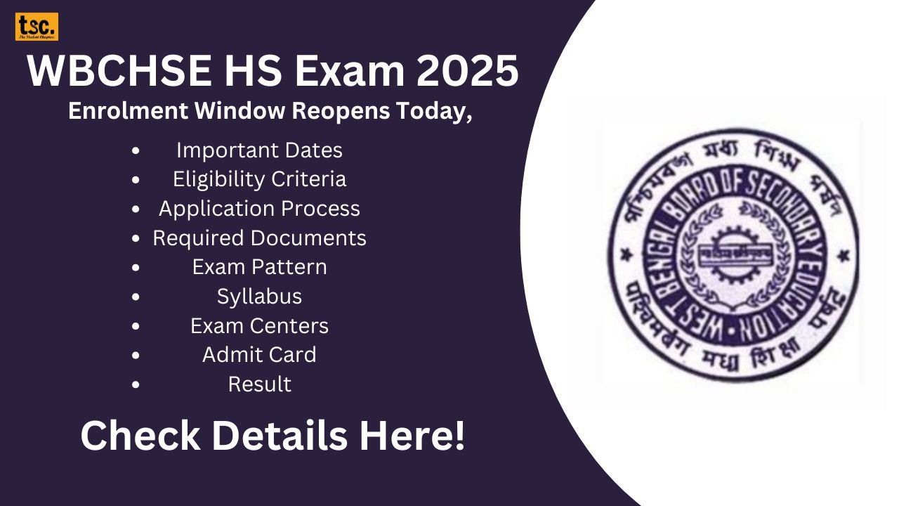 WBCHSE HS Exam 2025: Enrolment Window Reopens Today, Check Details Here ...